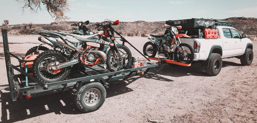 Heavy Duty Double MX Motorcycle Hitch Carrier by Rack N Ride