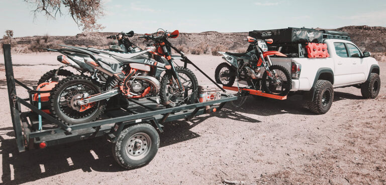 Heavy Duty DOUBLE MX Motocross Hauler. Off Road Use Capable